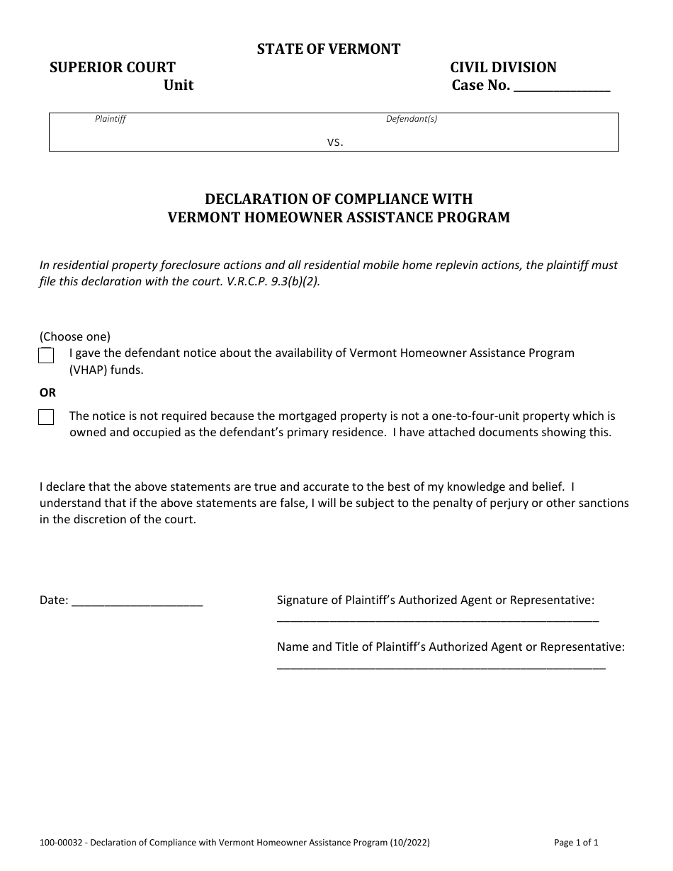 Form 100-00032 - Fill Out, Sign Online and Download Fillable PDF ...