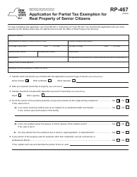 Form RP-483 Download Fillable PDF or Fill Online Application for Tax ...