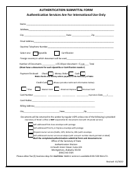 Alabama Authentication Submittal Form - Fill Out, Sign Online and ...