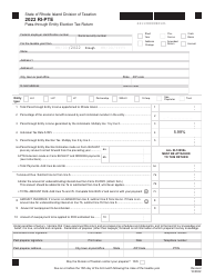 Form RI-PTE - 2022 - Fill Out, Sign Online and Download Fillable PDF, Rhode Island | Templateroller