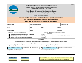 New York Interbasin Diversion Registration Form - Fill Out, Sign Online ...