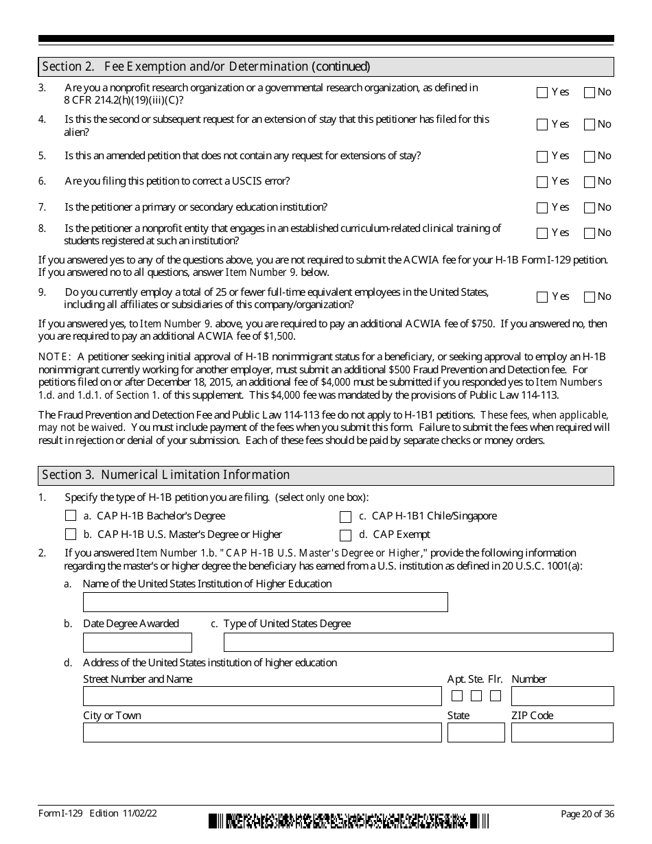Uscis Form I 129 Fill Out Sign Online And Download Fillable Pdf