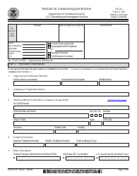 USCIS Form I-129 Download Fillable PDF or Fill Online Petition for a ...