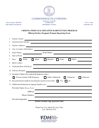 Virginia Mother Information Form - Perinatal Hepatitis B Prevention ...
