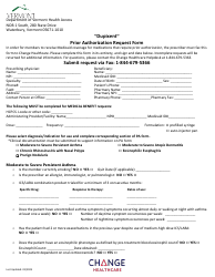 Vermont Dupixent Prior Authorization Request Form - Fill Out, Sign ...