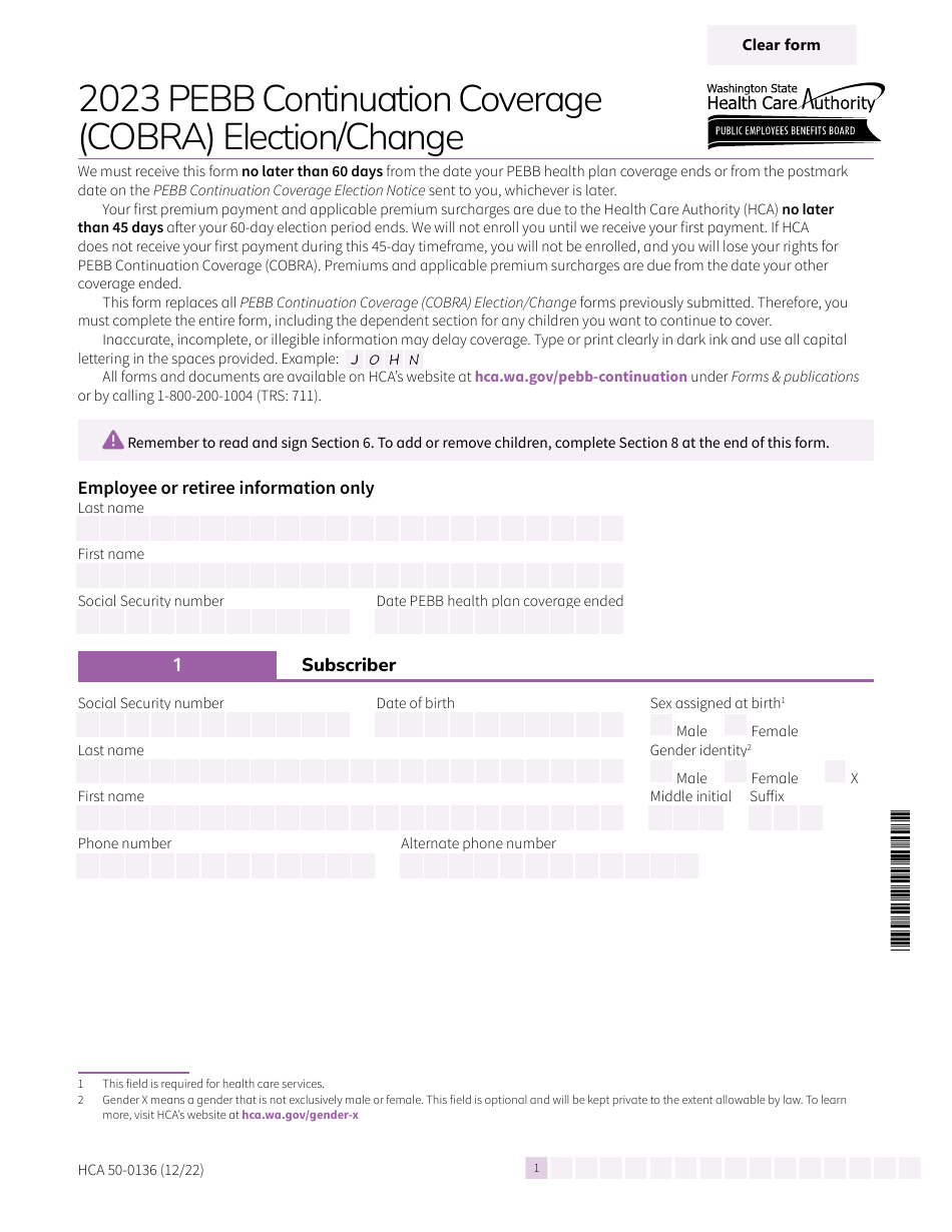 Form HCA50-0136 - 2023 - Fill Out, Sign Online and Download Fillable ...