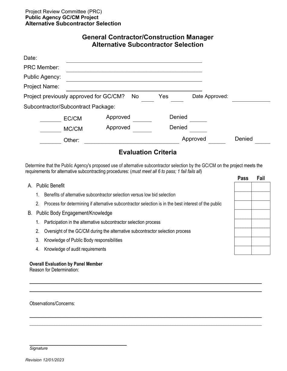 Washington General Contractor/Construction Manager Alternative ...