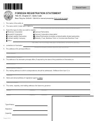 Idaho Foreign Registration Statement - Fill Out, Sign Online and Download PDF | Templateroller