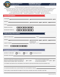 Missouri Sunshine Law Violation Complaint Form - Fill Out, Sign Online ...