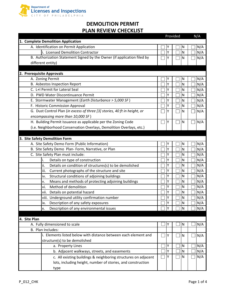 Form P_012_CHK - Fill Out, Sign Online and Download Printable PDF, City ...