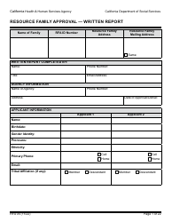 Form RFA05 Download Fillable PDF or Fill Online Resource Family ...