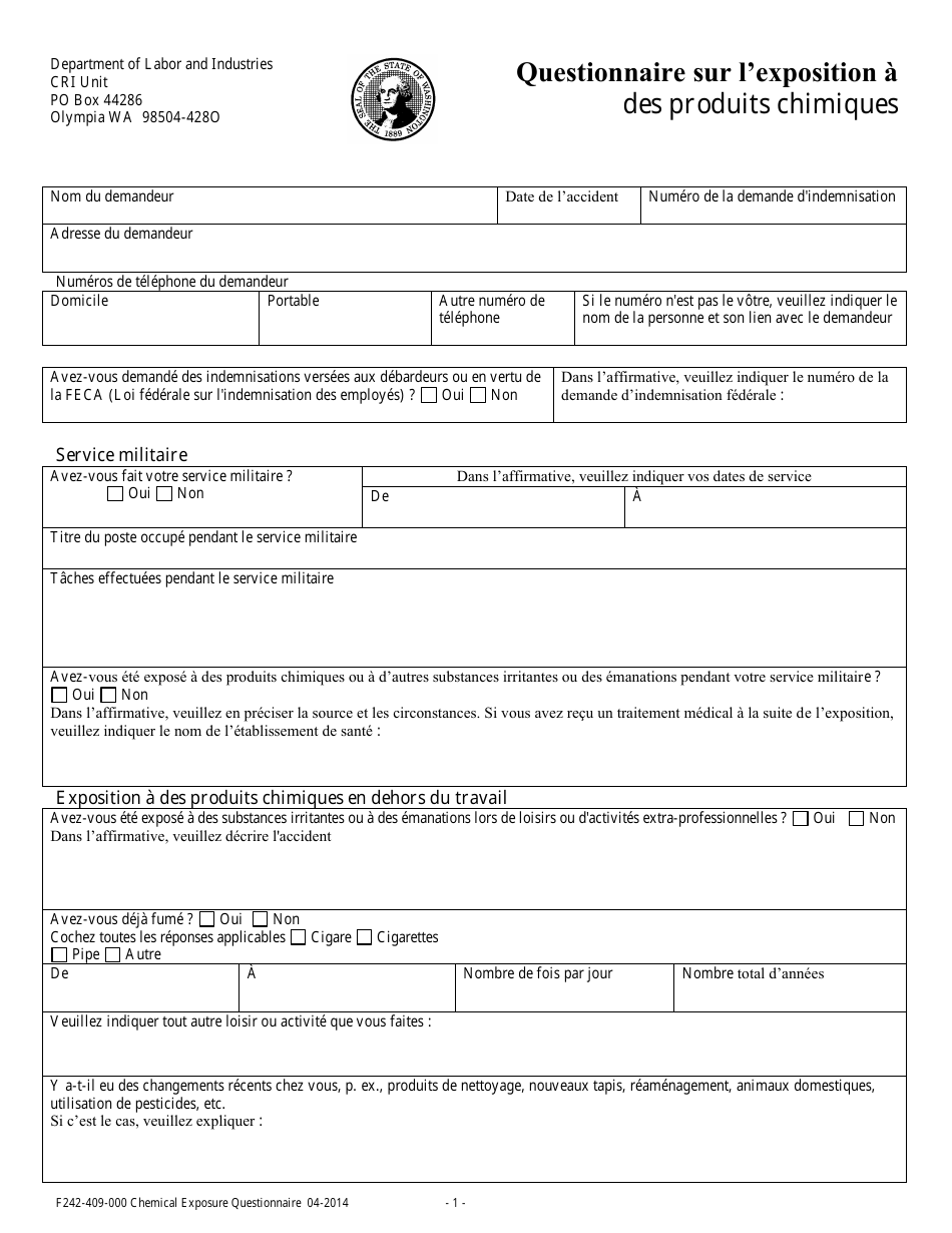 Forme F242-409-232 - Fill Out, Sign Online and Download Printable PDF ...