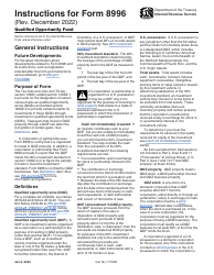 Download Instructions for IRS Form 8996 Qualified Opportunity Fund PDF ...