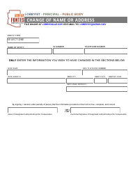 Arizona Chane of Name or Address - Fill Out, Sign Online and Download ...