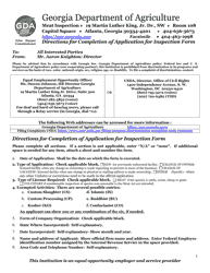 Georgia Department of Agriculture Forms PDF templates. download Fill ...