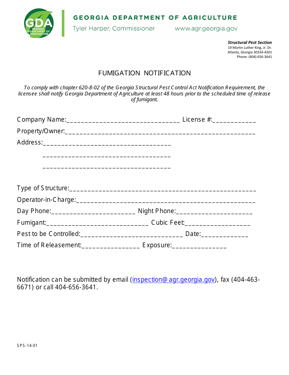 Form SPS14-01 - Fill Out, Sign Online and Download Printable PDF ...