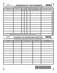 Form CIT-120 Schedule C, D - 2022 - Fill Out, Sign Online and Download ...
