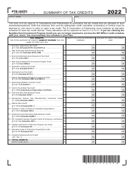 Form PTE-100TC - 2022 - Fill Out, Sign Online and Download Printable ...