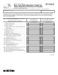 Form IT-112-C - 2022 - Fill Out, Sign Online and Download Fillable PDF ...