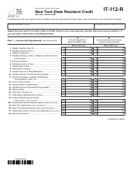Form IT-112-R Download Fillable PDF or Fill Online New York State ...