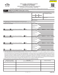 Form N-848 Download Fillable PDF or Fill Online Power of Attorney, Hawaii 2017 — 2025 ...