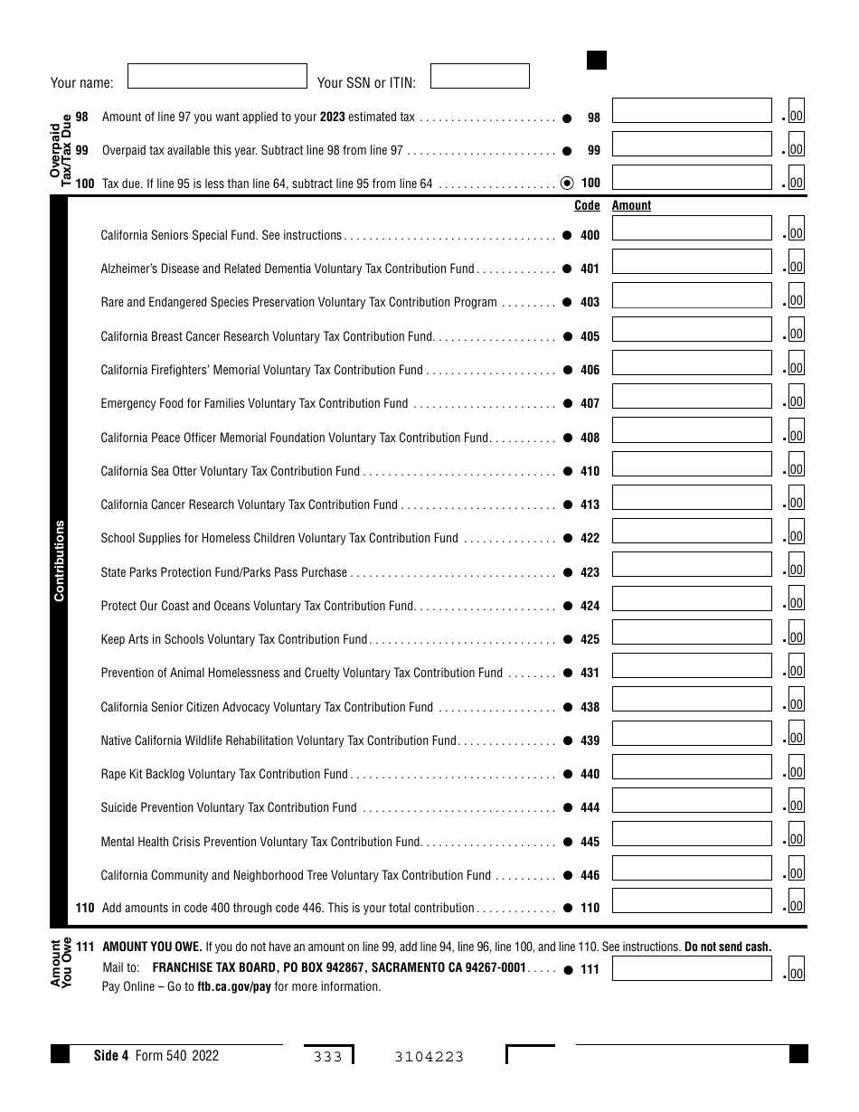 Form 540 - 2022 - Fill Out, Sign Online and Download Fillable PDF ... Form 540 - 2022 - Fill Out, Sign Online and Download Fillable PDF ...