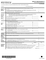 Form IA1040 (41-004) Schedule A - 2022 - Fill Out, Sign Online and ...