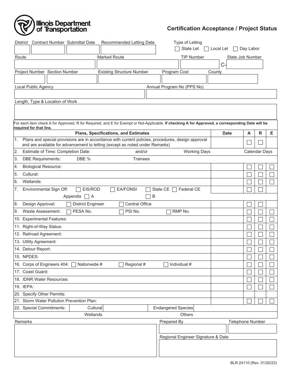 Form BLR24110 - Fill Out, Sign Online and Download Fillable PDF ...