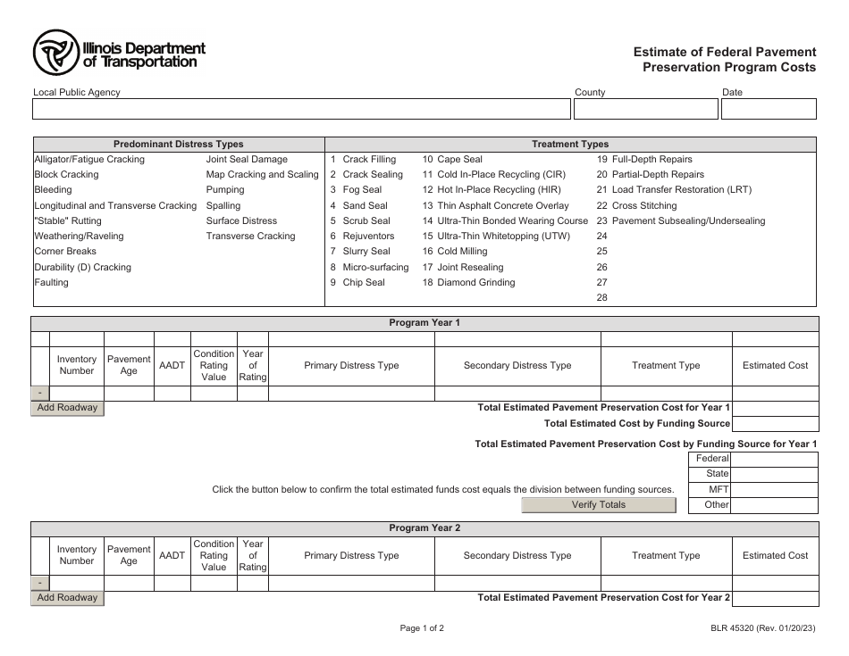 Form BLR45320 Download Fillable PDF or Fill Online Estimate of Federal ...