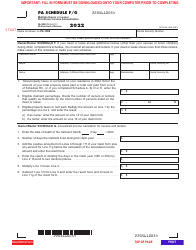 Form PA-1000 Schedule B/D/E - 2022 - Fill Out, Sign Online and Download ...