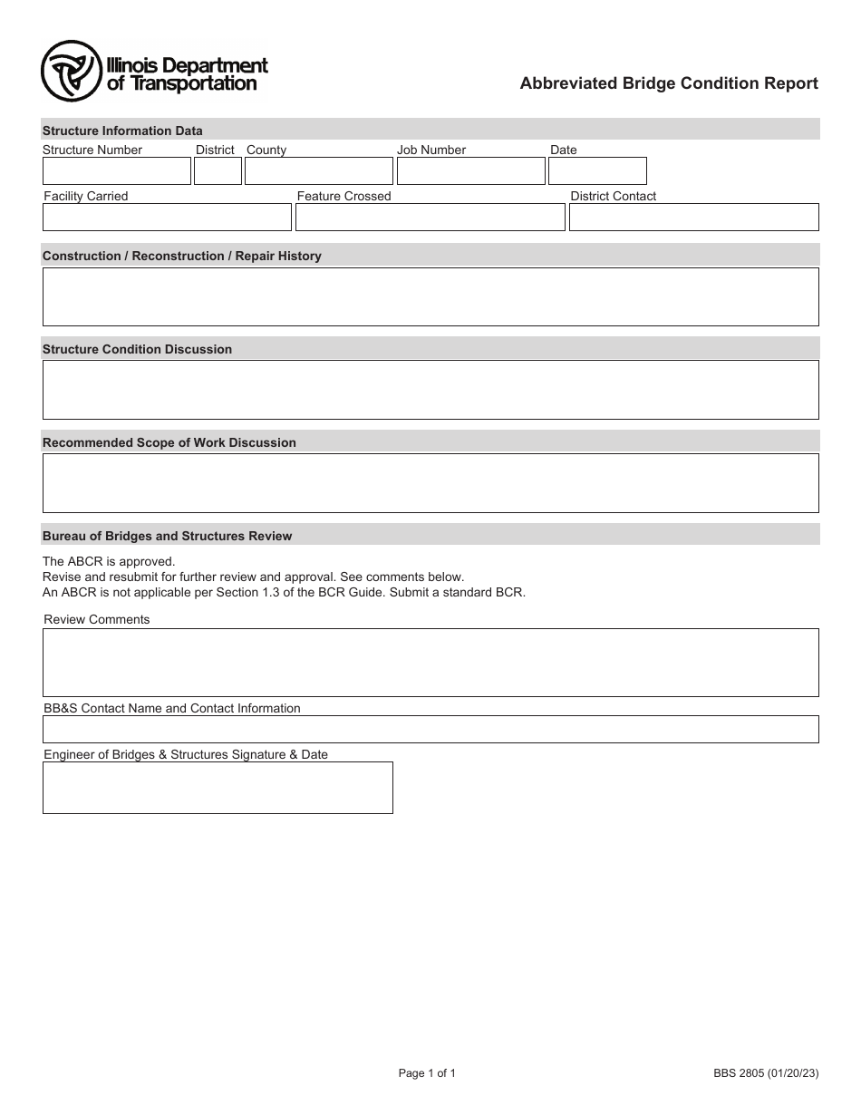 Form BBS2805 - Fill Out, Sign Online and Download Fillable PDF ...