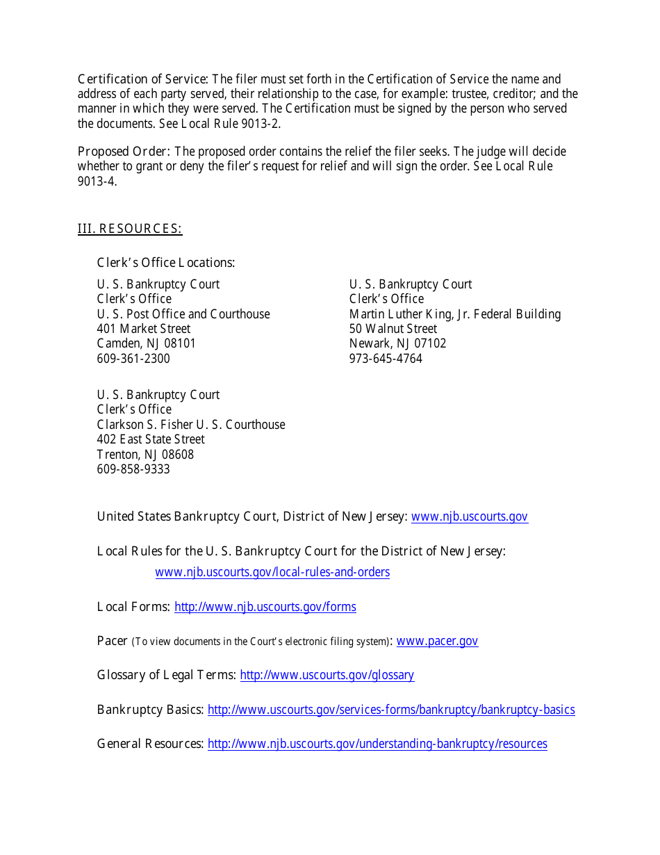 New Jersey Application to Extend the Time to File Missing Documents ... New Jersey Application to Extend the Time to File Missing Documents ...