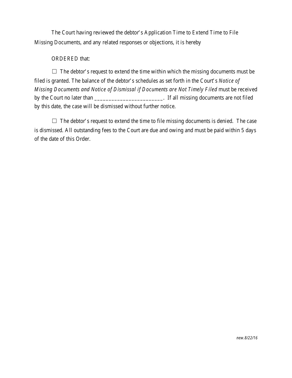 New Jersey Application to Extend the Time to File Missing Documents ... New Jersey Application to Extend the Time to File Missing Documents ...