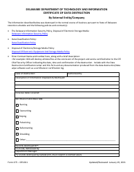 Form DTI-DES001 Download Printable PDF or Fill Online Certificate of ...