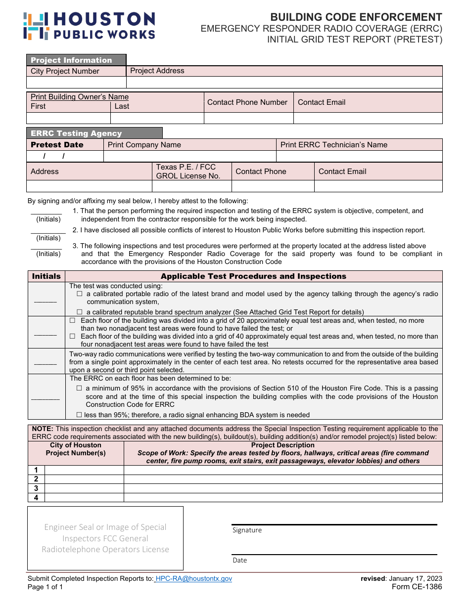 Form CE-1386 Download Fillable PDF or Fill Online Emergency Responder ...