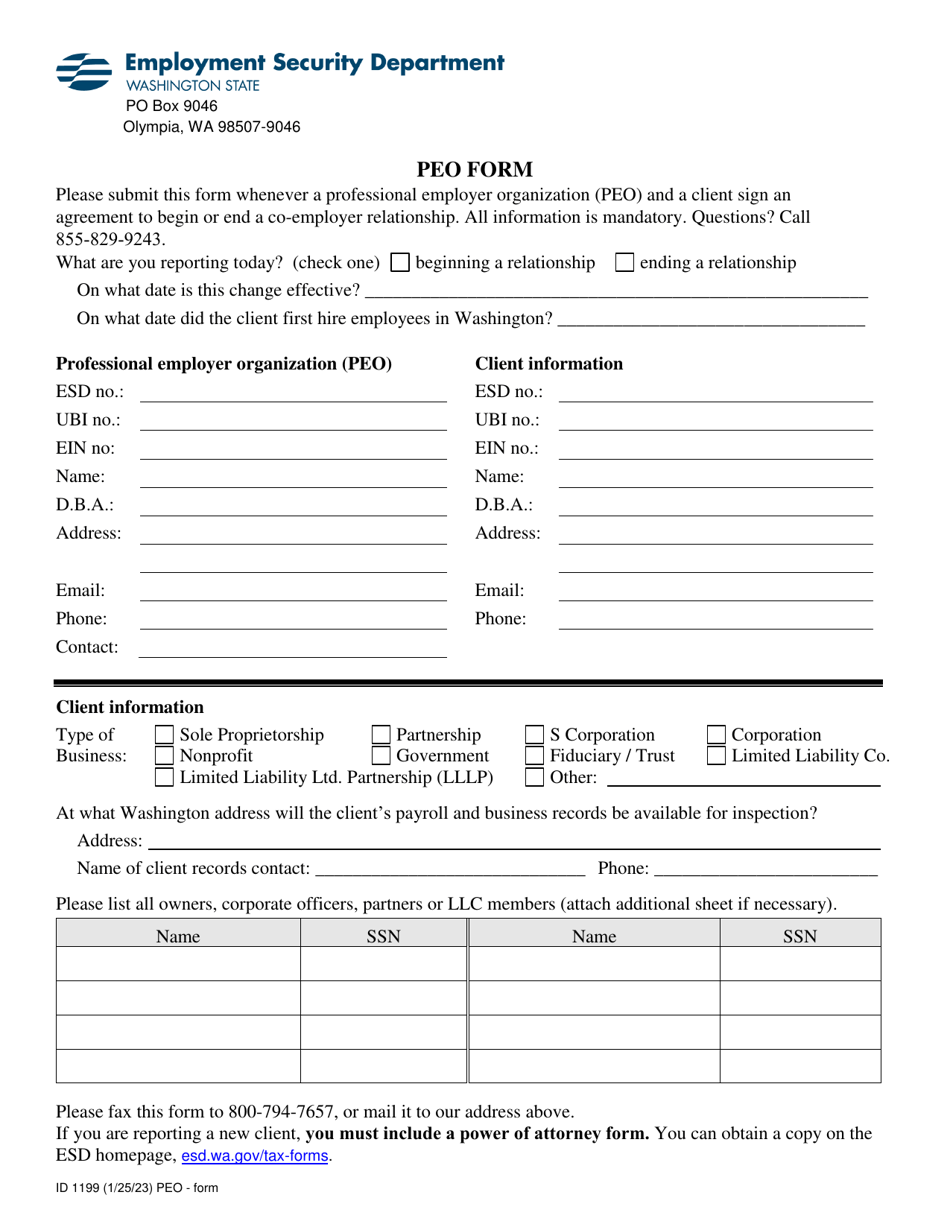 Form ID1199 - Fill Out, Sign Online and Download Printable PDF ...