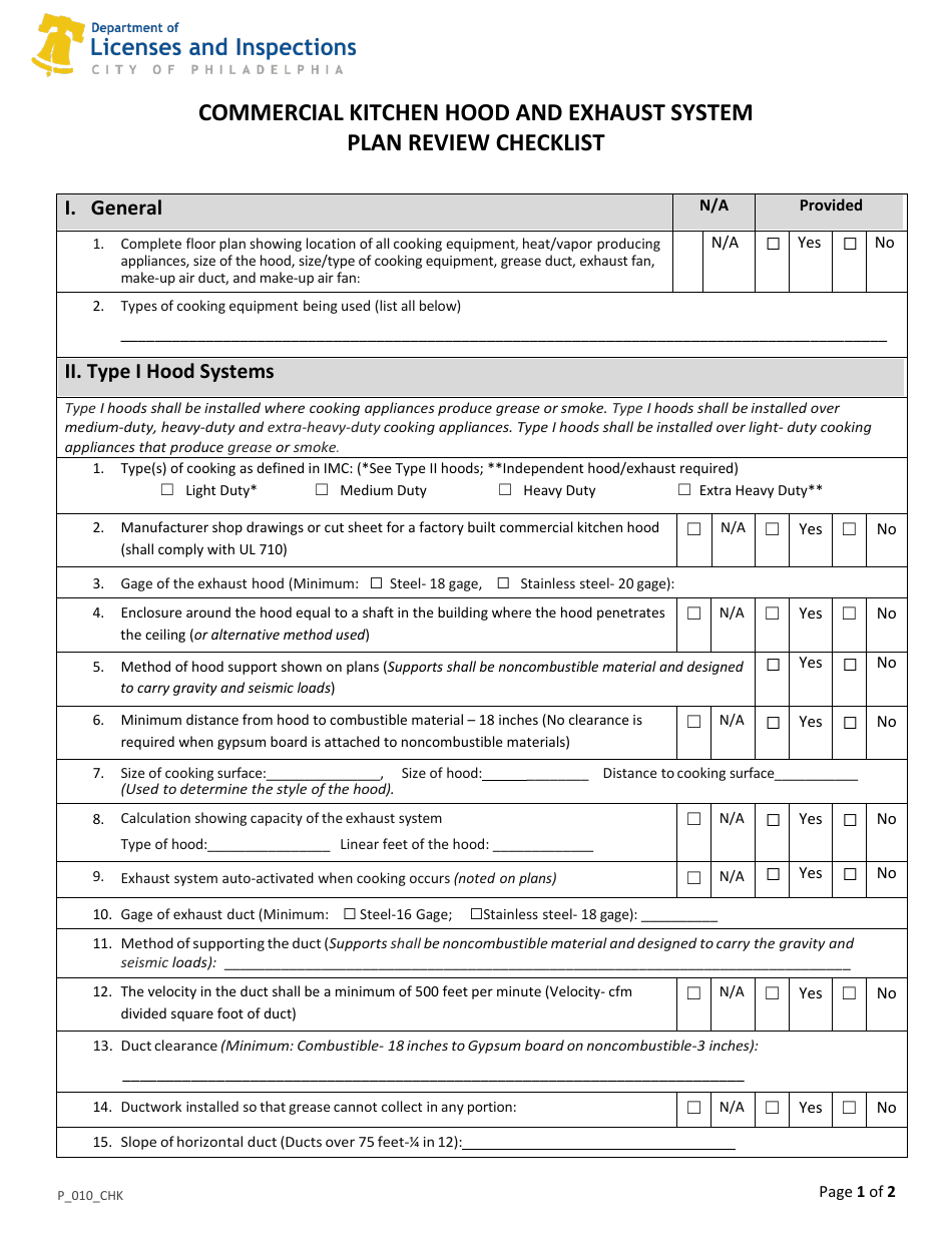 Form P_010_CHK - Fill Out, Sign Online and Download Printable PDF, City ...