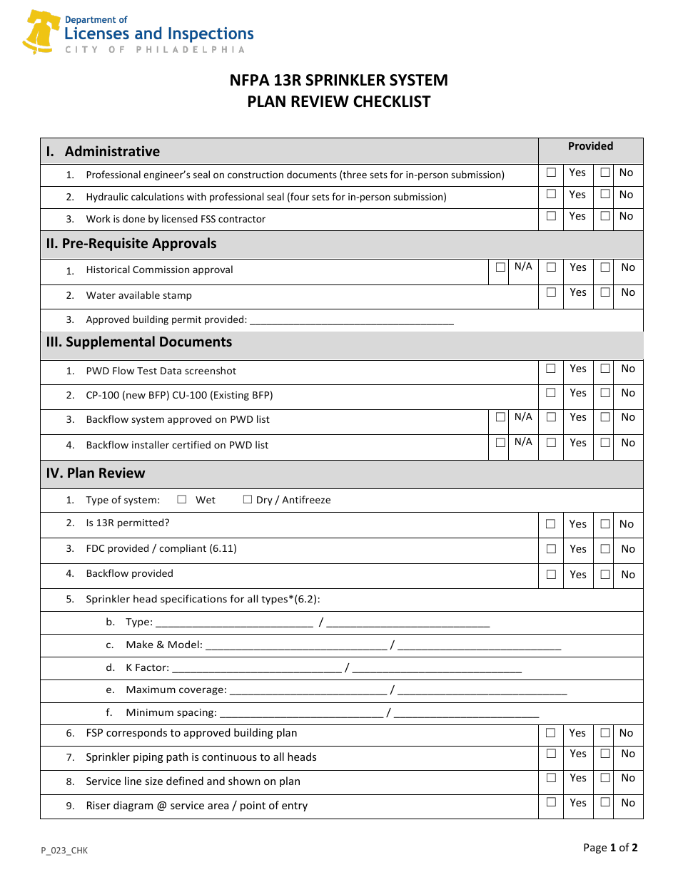 Form P_023_CHK - Fill Out, Sign Online and Download Printable PDF, City ...