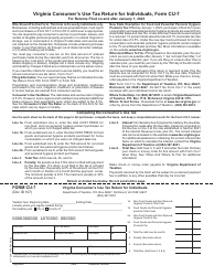 Form CU-7 - Fill Out, Sign Online and Download Fillable PDF, Virginia ...