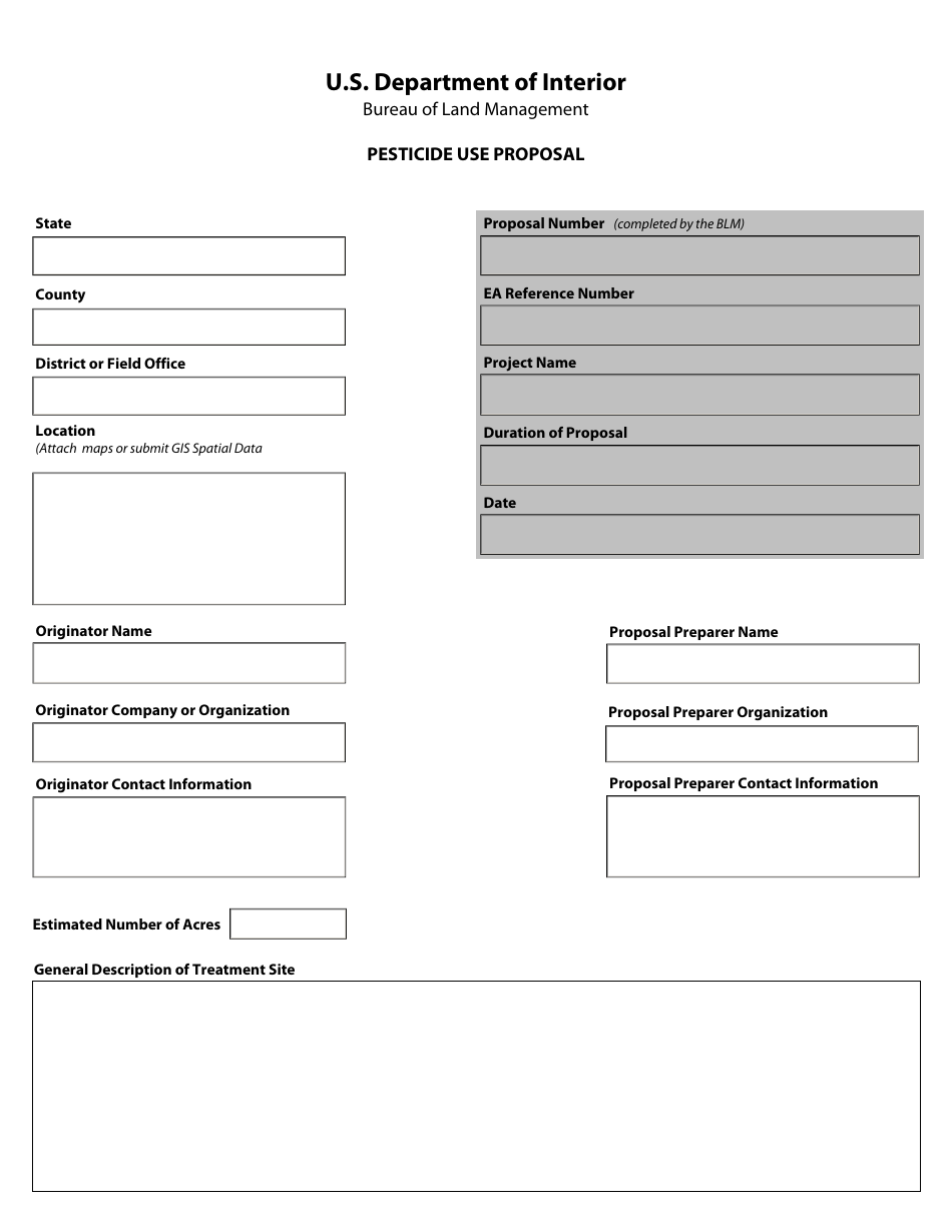 Pesticide Use Proposal - Fill Out, Sign Online and Download PDF ...