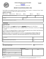 Form LI-220 - Fill Out, Sign Online and Download Fillable PDF, Arizona ...