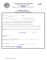 Form COM-104 Download Fillable PDF or Fill Online Compliance Affidavit ...