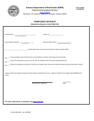 Form COM-105 Download Fillable PDF or Fill Online Compliance Affidavit ...