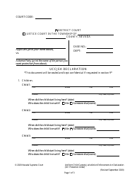 Nevada Uccjea Declaration - Fill Out, Sign Online and Download PDF ...
