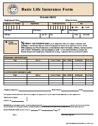 City of Houston, Texas Basic Life Insurance Form Download Printable PDF ...