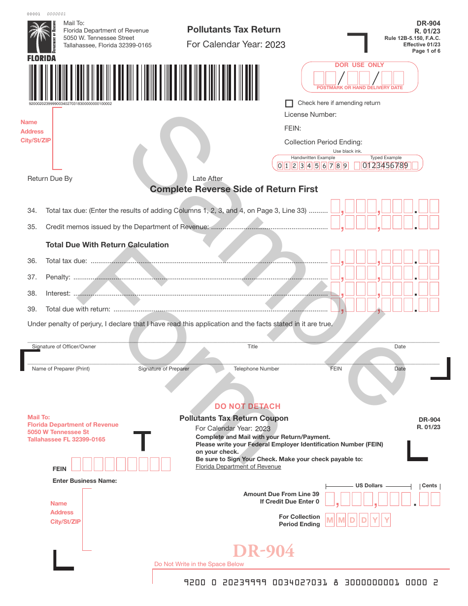 Form DR-904 - 2023 - Fill Out, Sign Online and Download Printable PDF ...