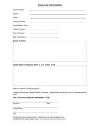City of Miami Beach, Florida Permit Application Download Printable PDF ...