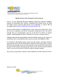 Broward County, Florida Medical Records Request Instructions - Fill Out ...