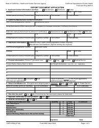 Form CDPH8582 - Fill Out, Sign Online and Download Fillable PDF, California | Templateroller