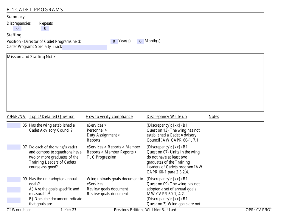 Form B-1 - Fill Out, Sign Online and Download Fillable PDF | Templateroller